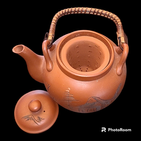 Japan | Kitchen | Vintage Japanese Terracotta Red Ware Teapot Hand ...